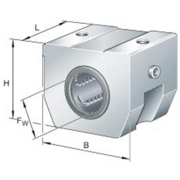 INA Linear ball bushing unit Closed With sealing Series: KGHK..B-PP-AS