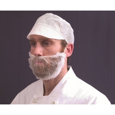 SHIELD Cache-barbe jetable DK05 non tissé, taille unique